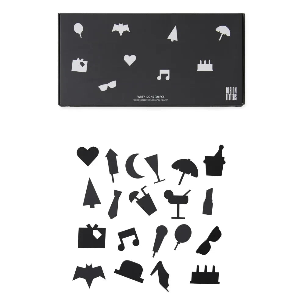 Design Letters - Mesaj Panosu Parti İkonları - 20'li Set – Dinossi Türkiye