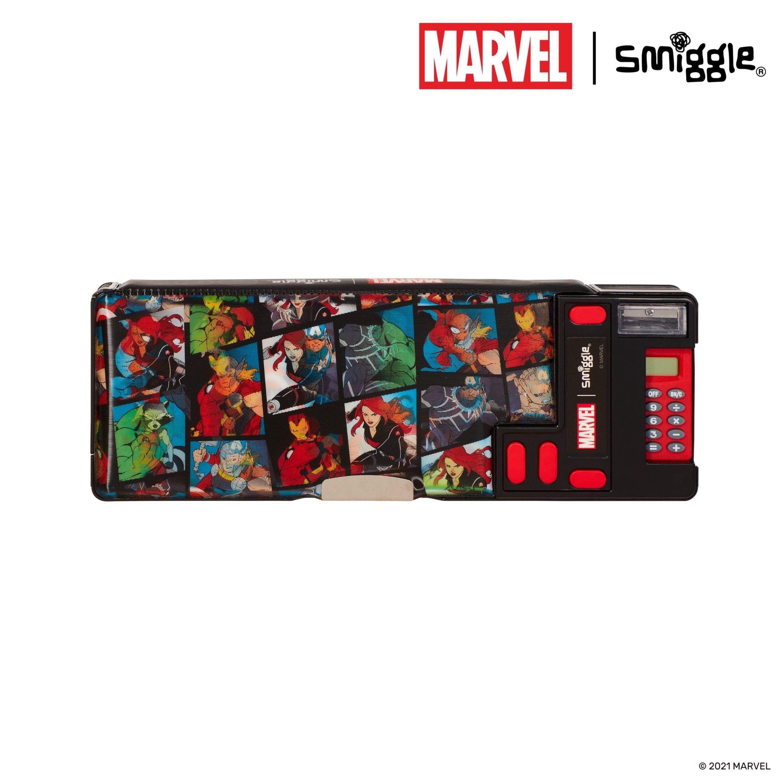 Smiggle - Marvel Automatic Pencil Case with Calculator – Dinossi