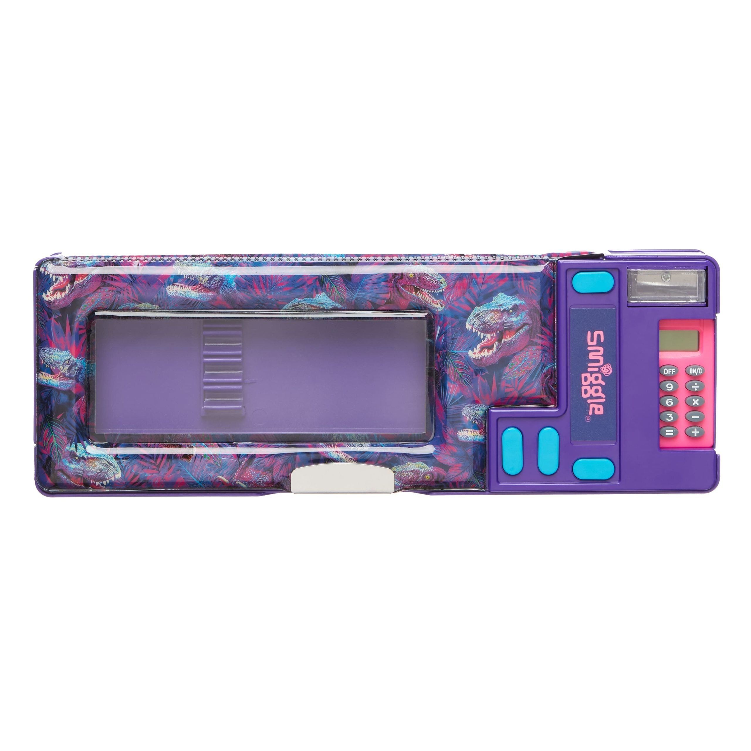 Smiggle - Roarsome Automatic Pencil Case with Calculator – Dinossi