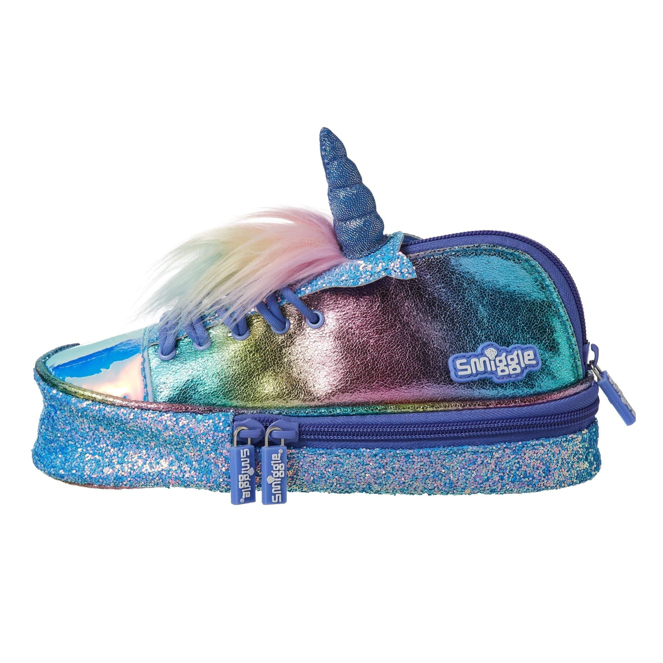 Smiggle - Shoe Purple Unicorn Horn Pencil Case - Dinossi