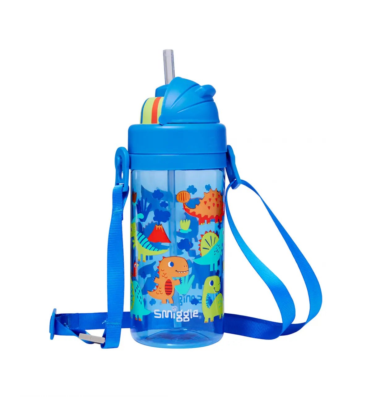 Smiggle - Glide Teeny Tiny Dinossi Design 400 ML BPA-Free Hidden Straw ...