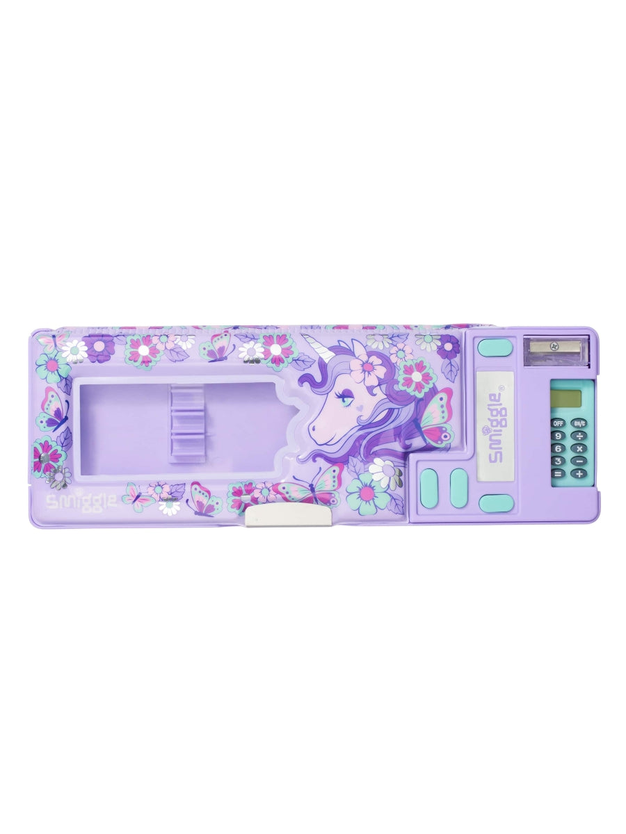 Smiggle - Hi There Calculator Pop Out Automatic Pencil Case - Dinossi
