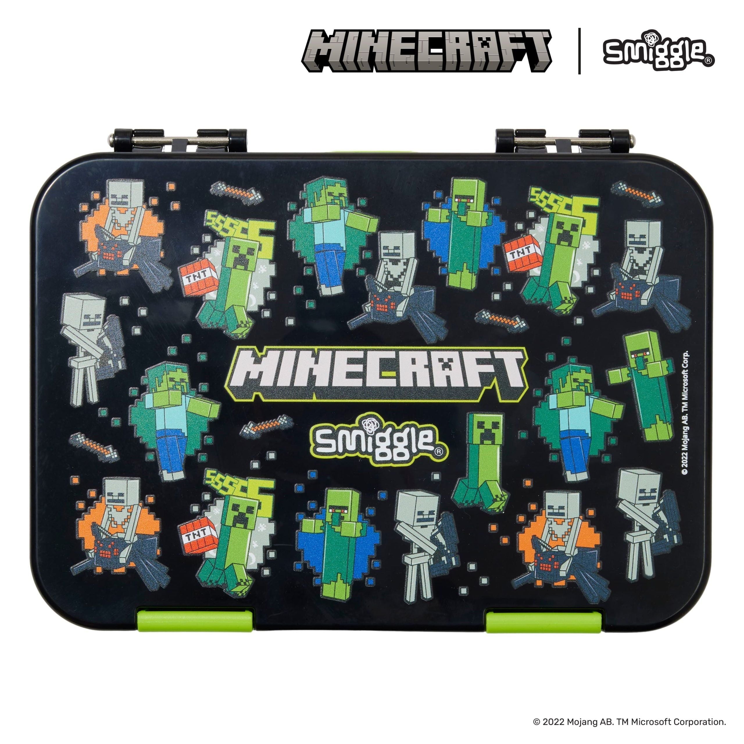 Smiggle - Minecraft Medium Size Bento Lunch Box - Dinossi
