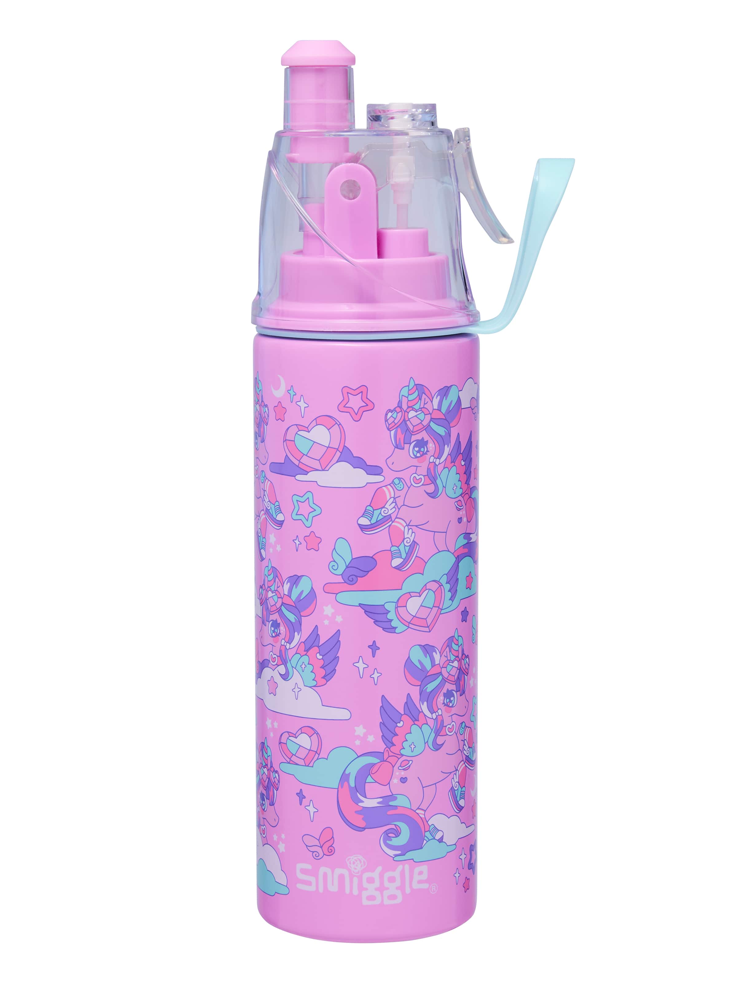 Smiggle - Trailblazer Water Spray 500ML Steel Bottle - Dinossi